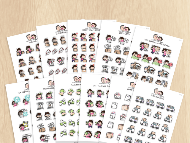 Shopping Planner Sticker Set – Hubman and Chubgirl