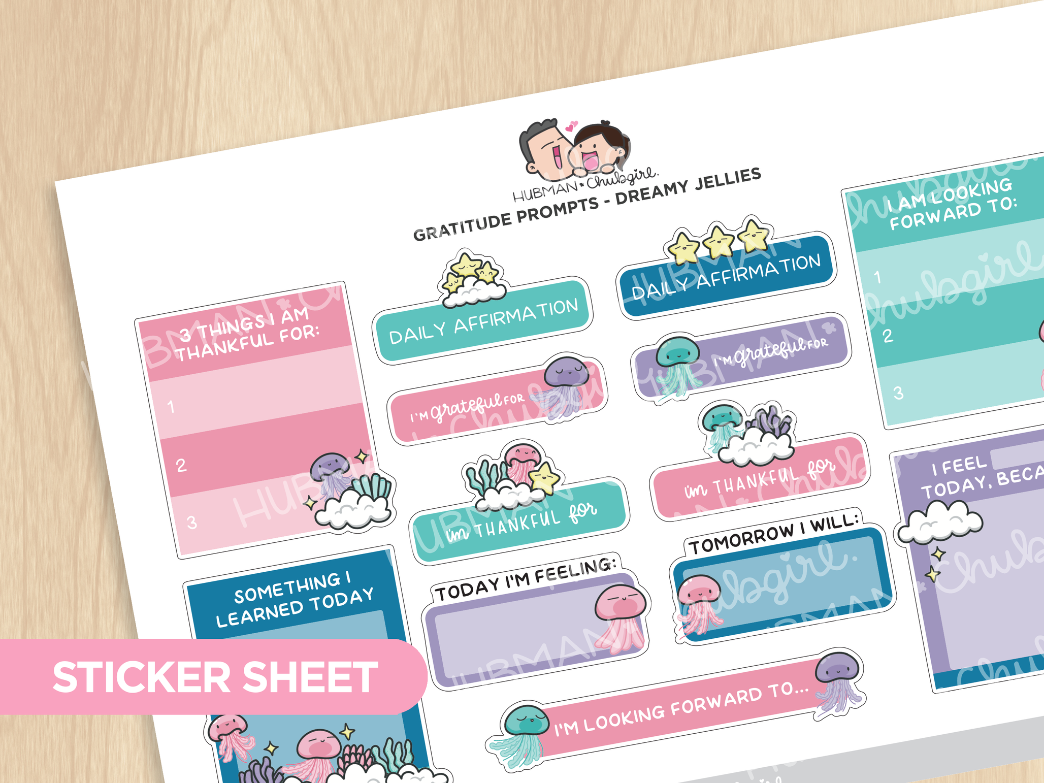 Dreamy Jellies Journaling Add on – Hubman and Chubgirl