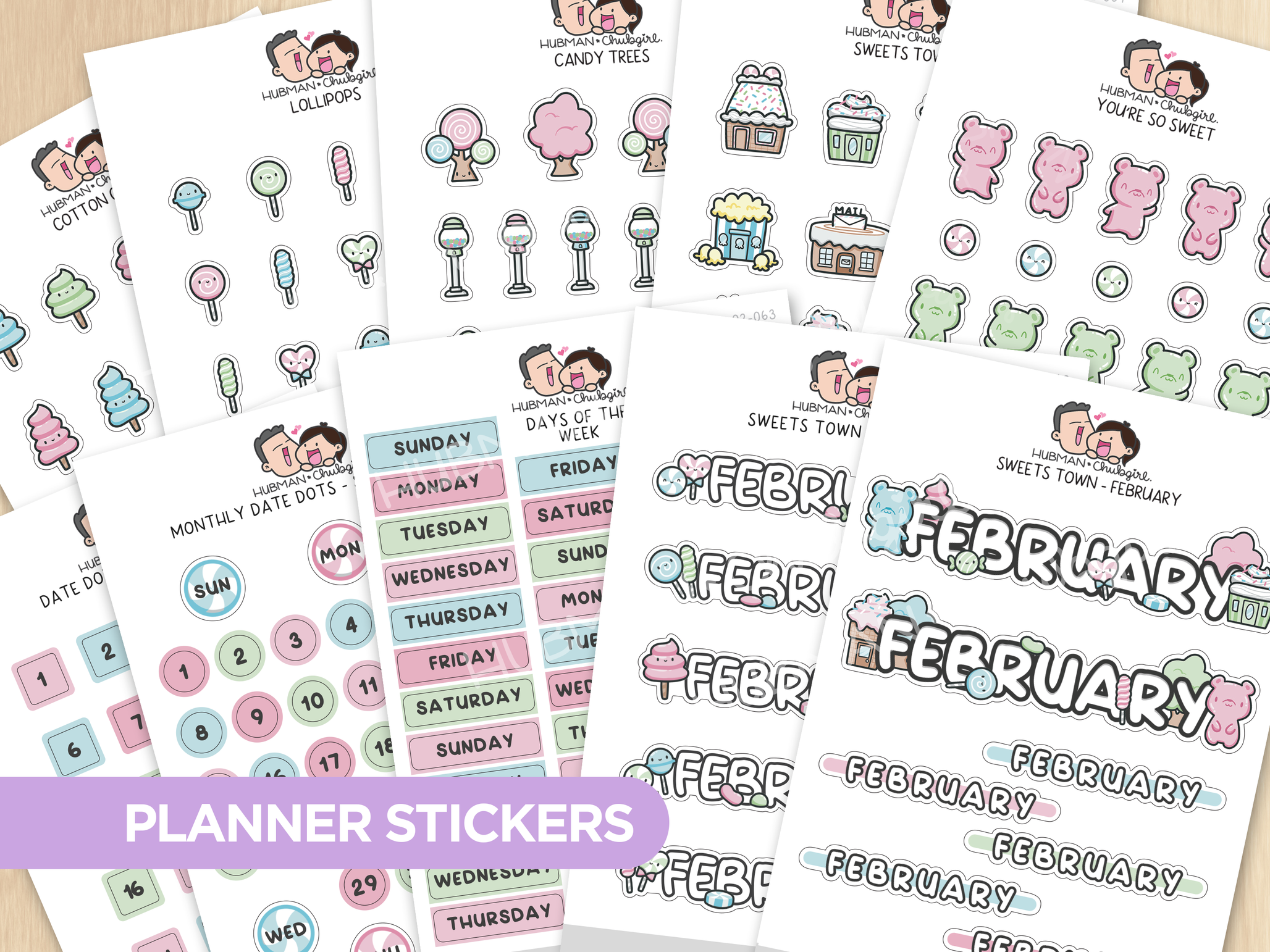 Sending You Some Love Sticker Sheet – Hubman and Chubgirl
