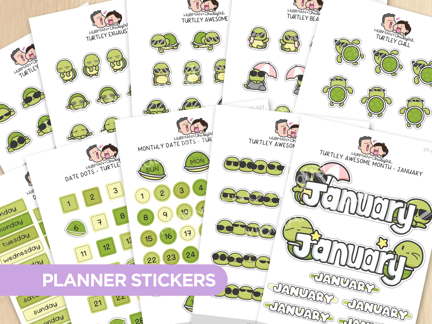 Monthly Journaling Packs – Hubman and Chubgirl