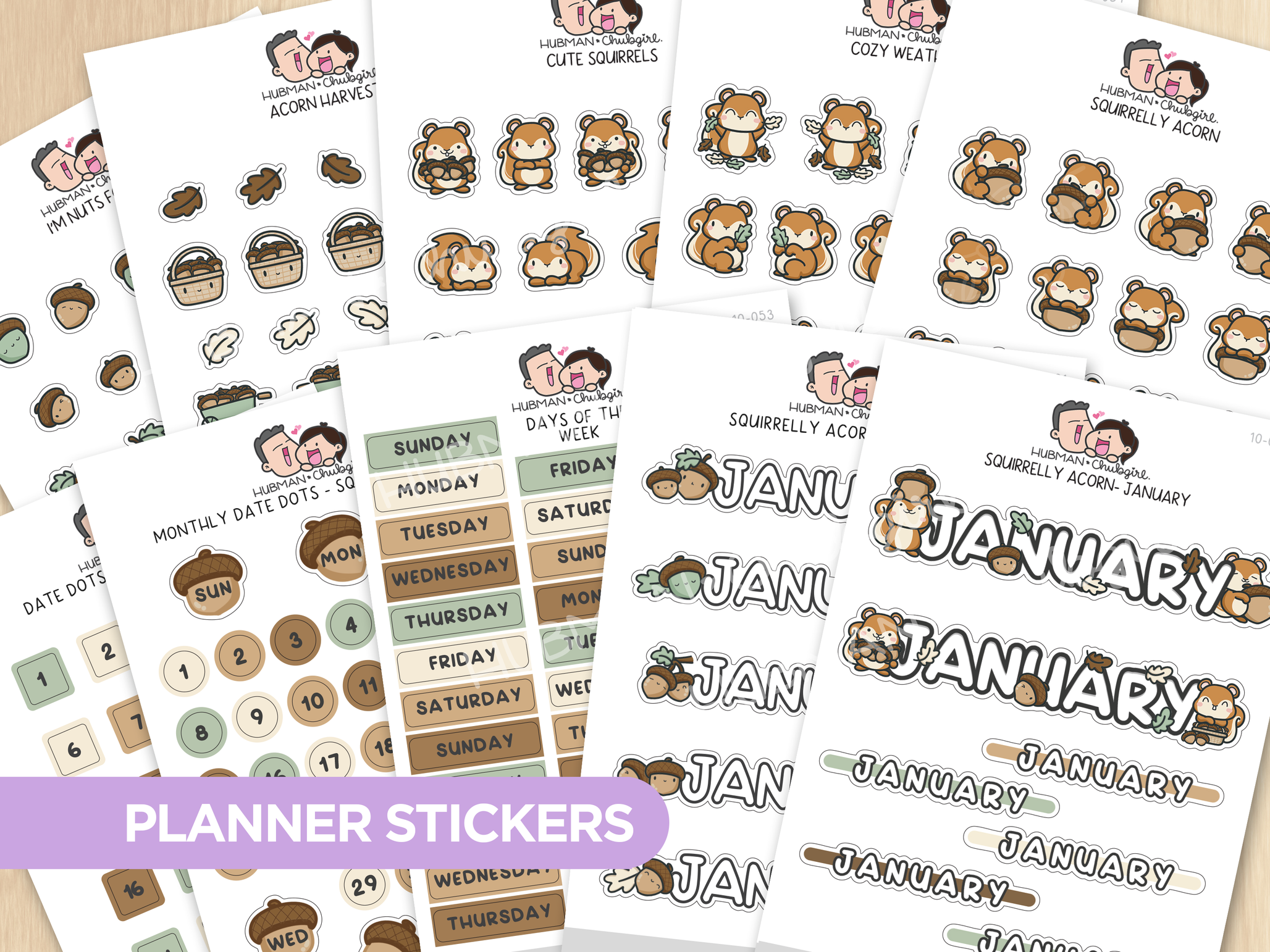 Monthly Sticker Club | Hubman and Chubgirl