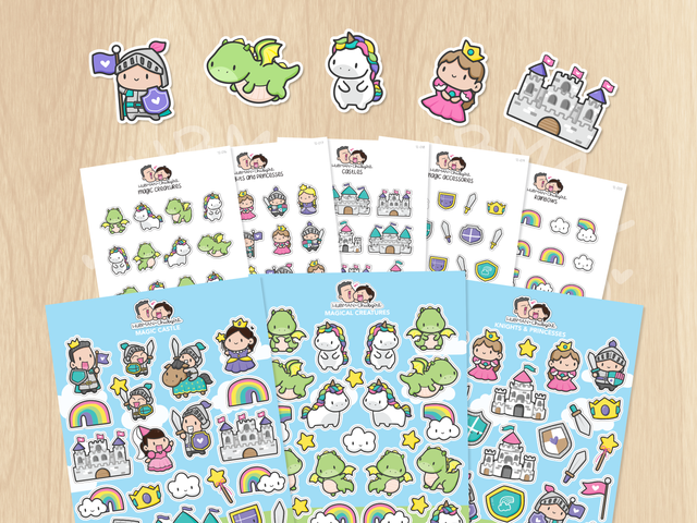 Magic Castles Sticker Set – Hubman and Chubgirl