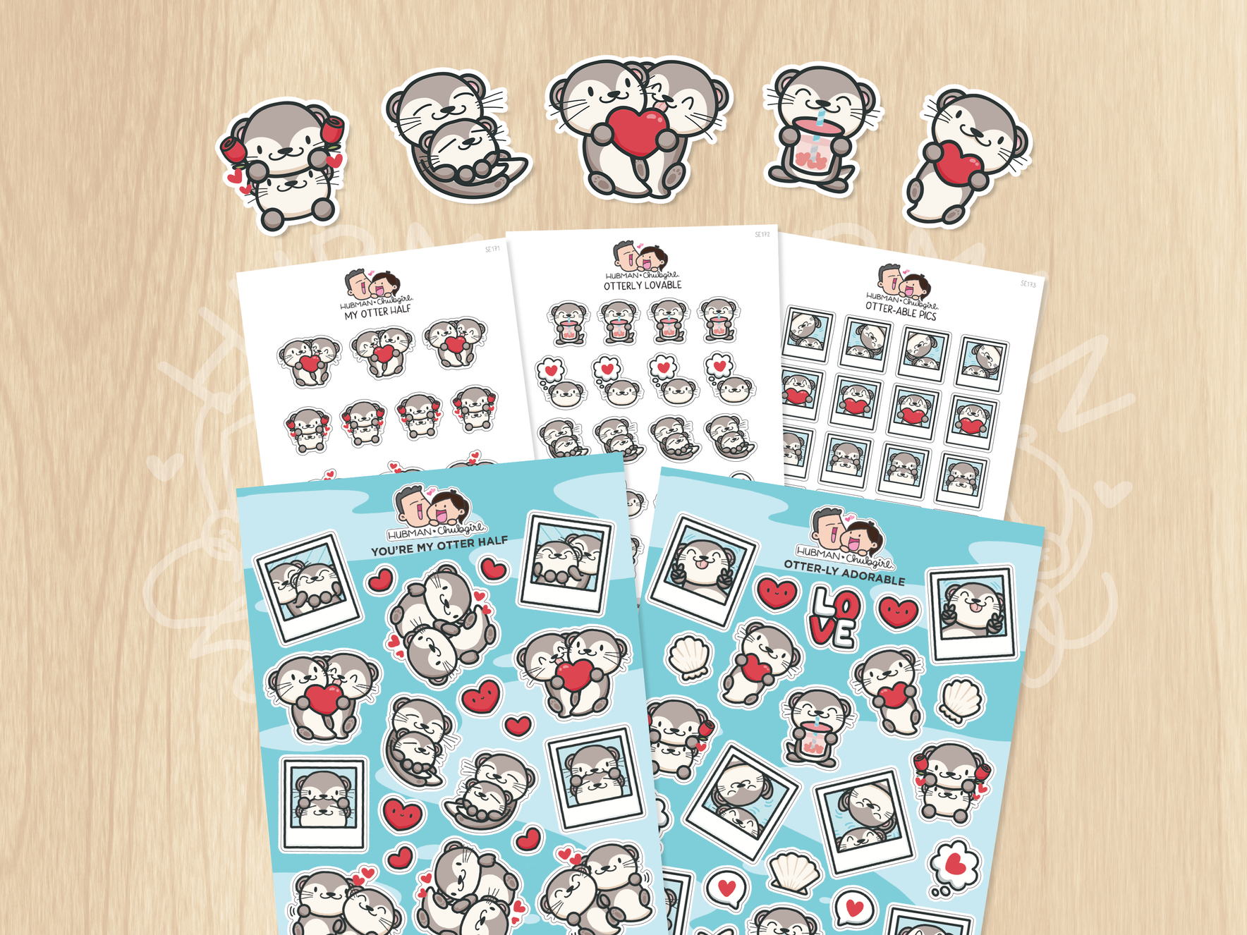 Three Little Pigs Die Cut Stickers (Set of 5) – Hubman and Chubgirl