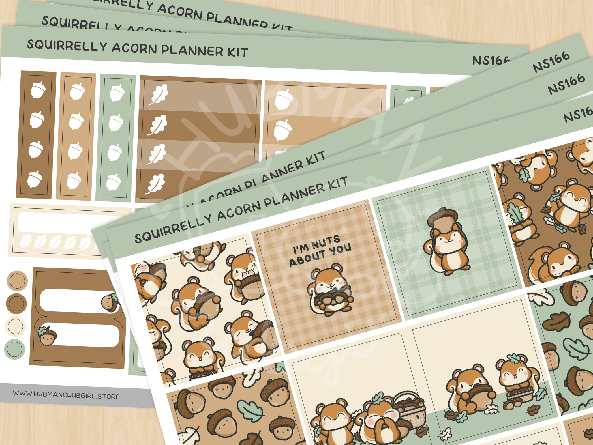 Squirrelly Acorn Planner Kit (Set of 6) – Hubman and Chubgirl