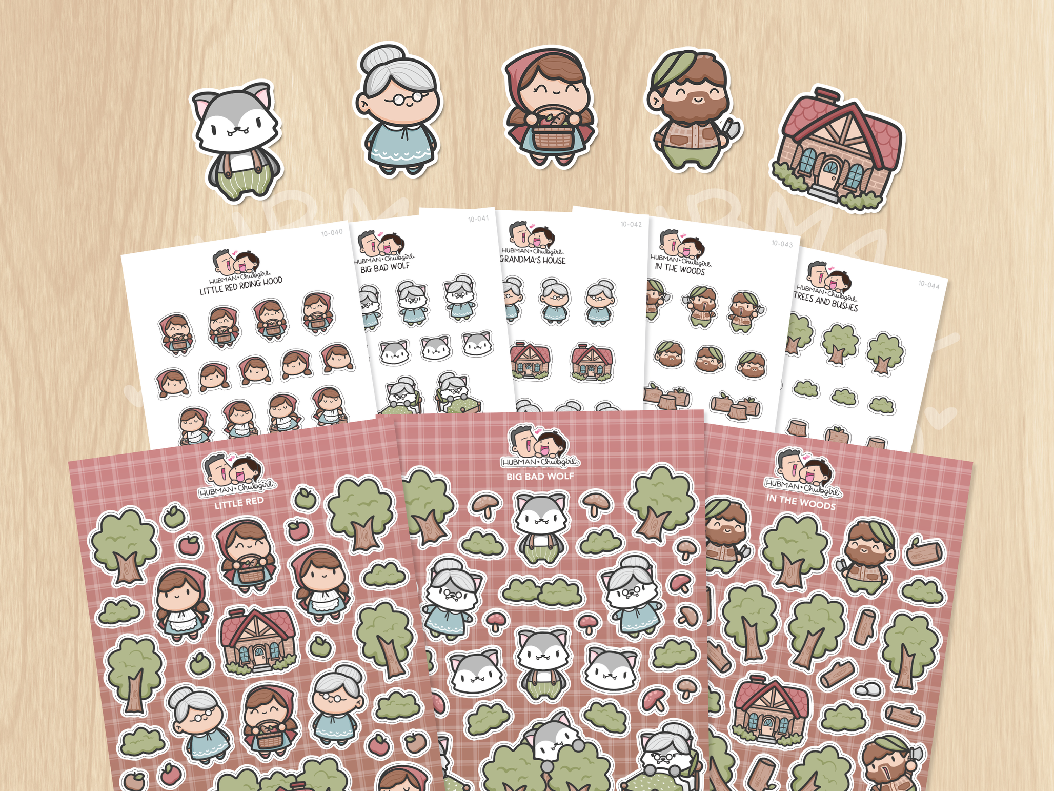 Red Riding Hood Sticker Set – Hubman and Chubgirl
