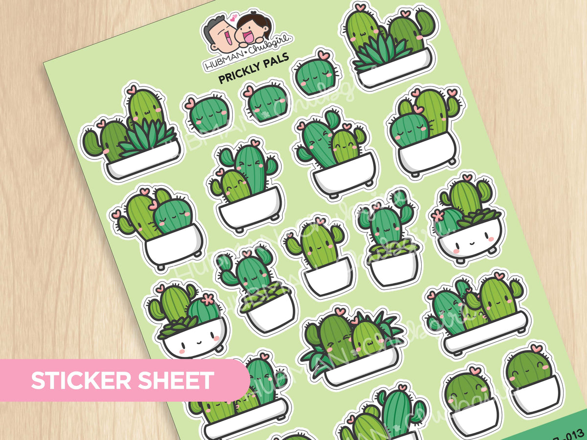 Sticker Sheet - Prickly Pals – Hubman and Chubgirl