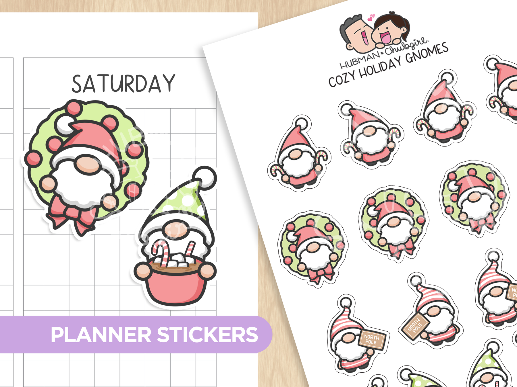 Decorative Planner Stickers – Hubman and Chubgirl