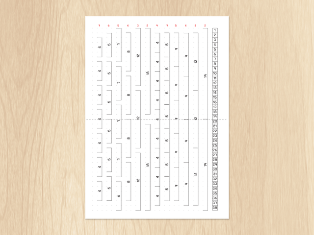 Dot Grid Spacing Sheet – Hubman and Chubgirl