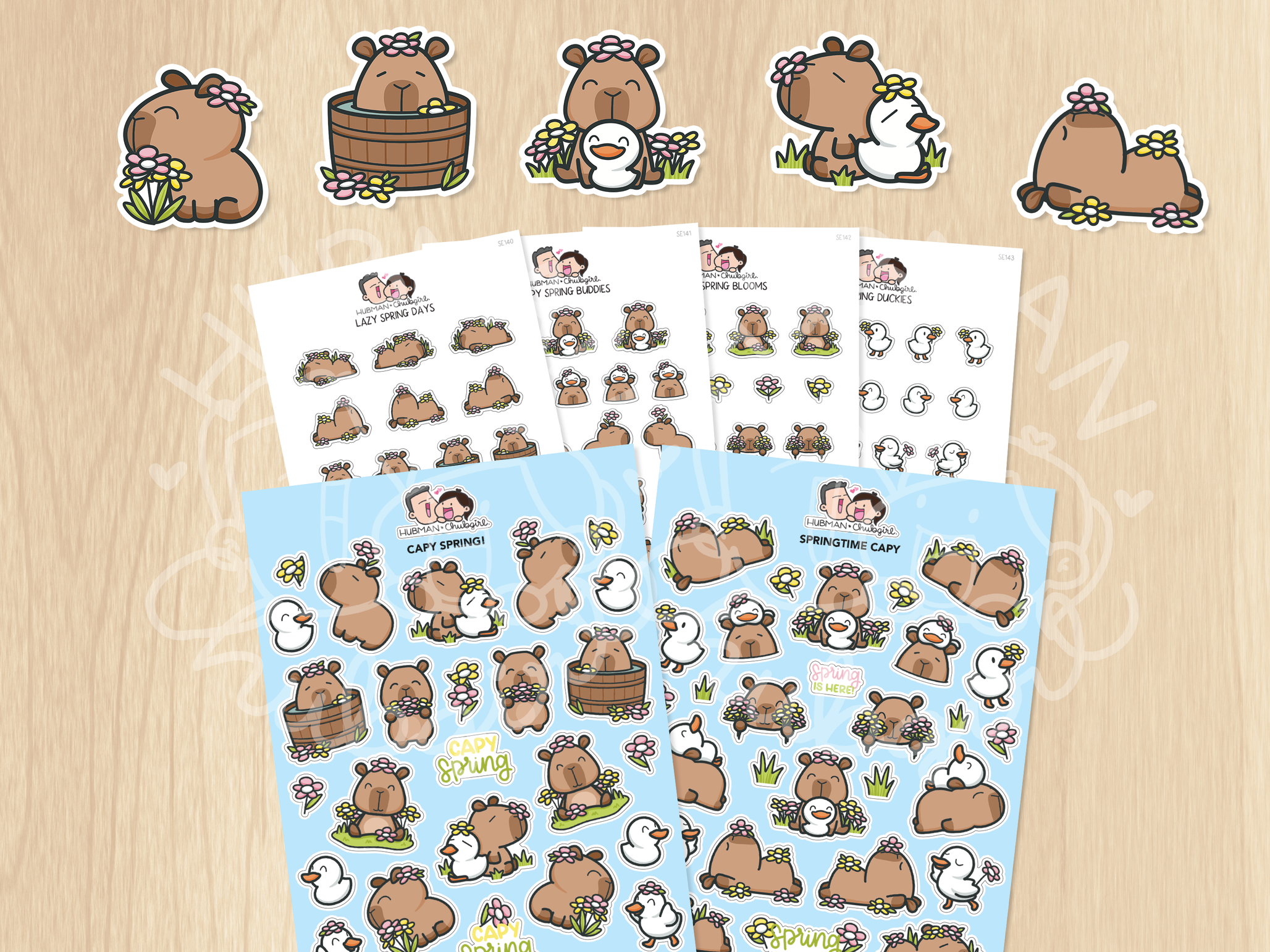 Capy Spring Sticker Sheet – Hubman and Chubgirl