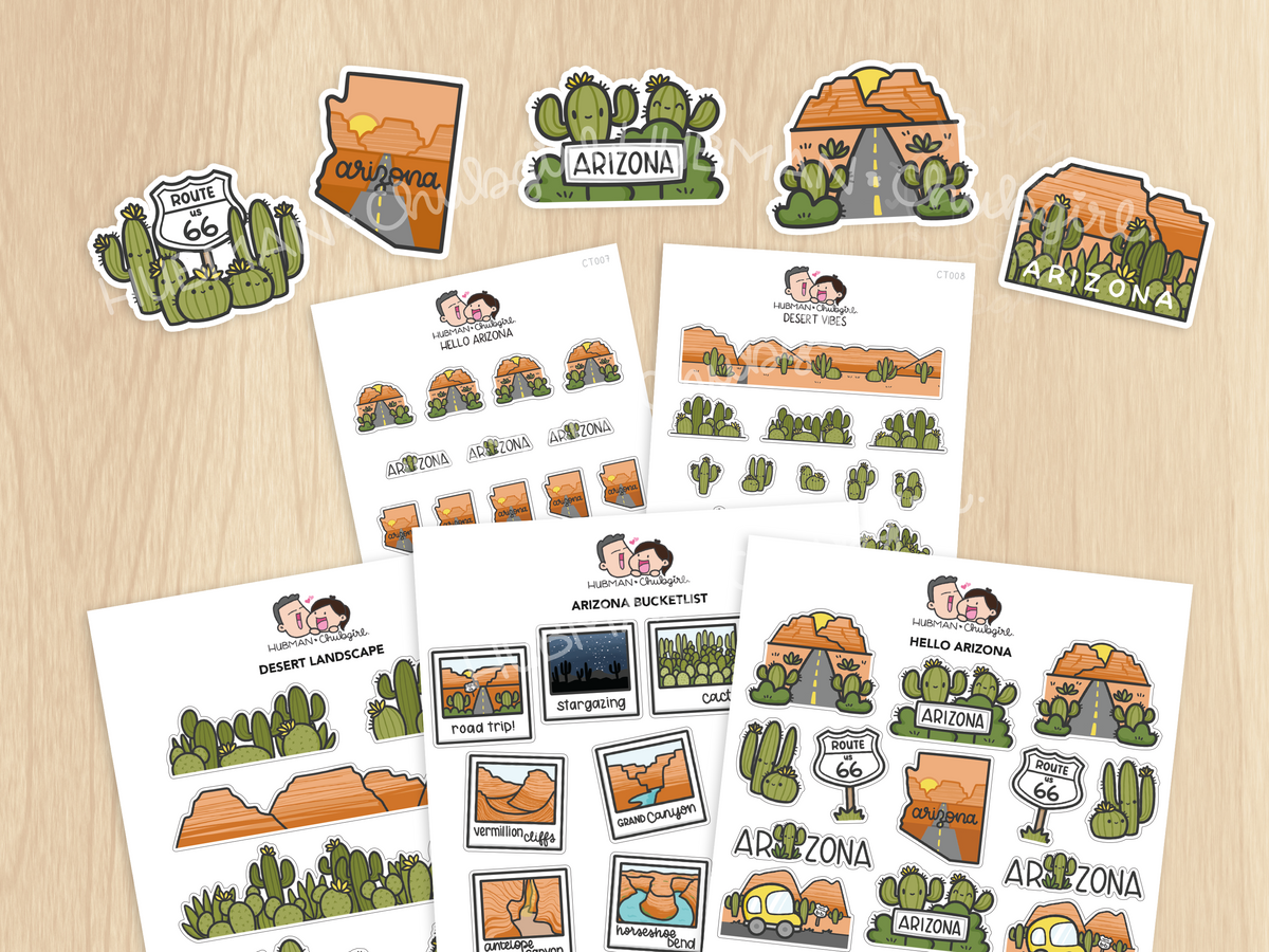 Arizona Sticker Set – Hubman and Chubgirl