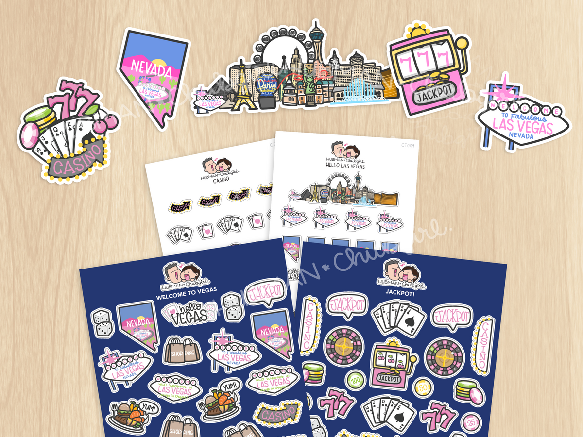 Las Vegas Sticker Set – Hubman and Chubgirl