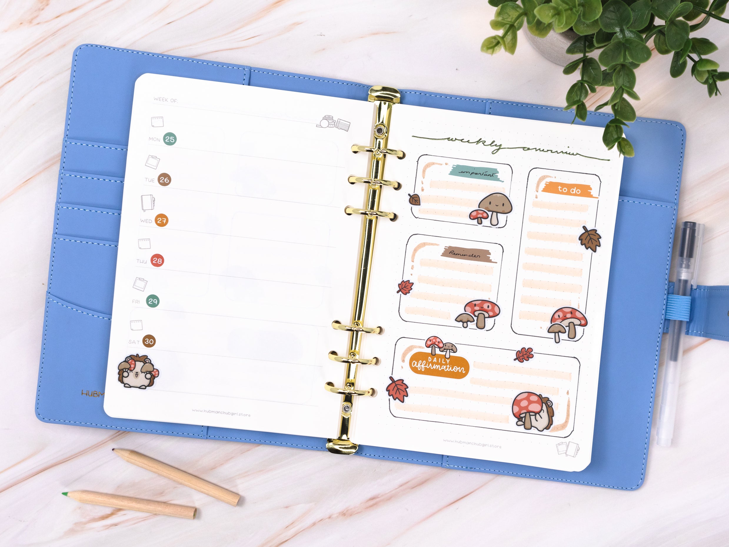 Planner Inserts - Weekly Horizontal – Hubman and Chubgirl