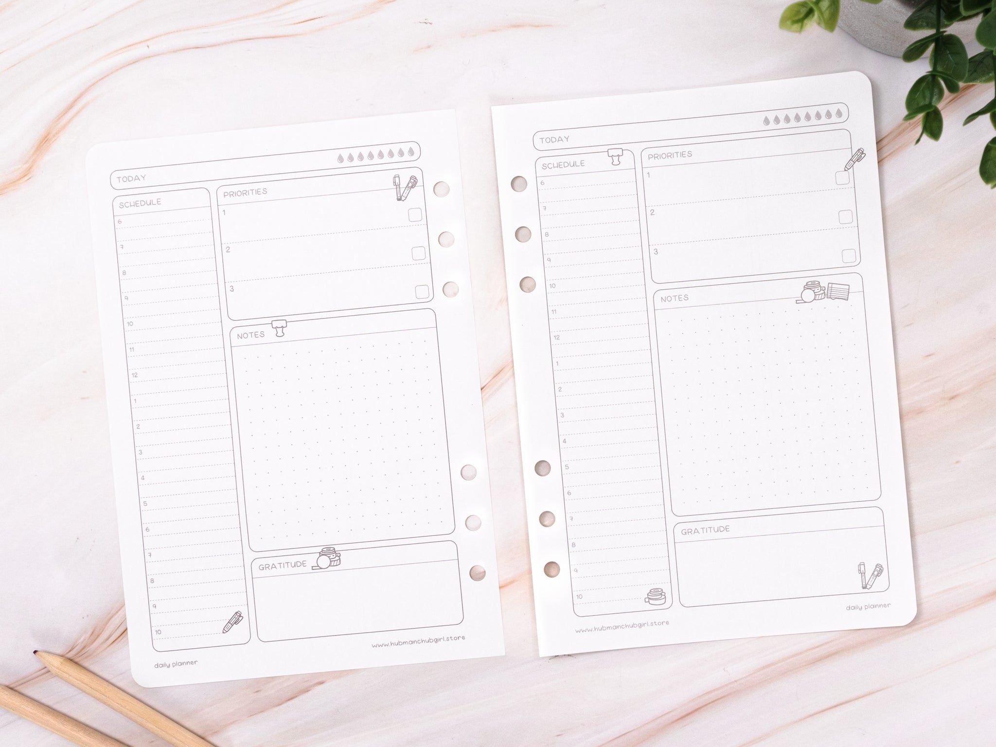 Planner Inserts - Daily – Hubman and Chubgirl