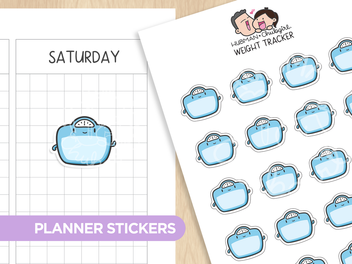Weight Tracker Planner Stickers – Hubman and Chubgirl