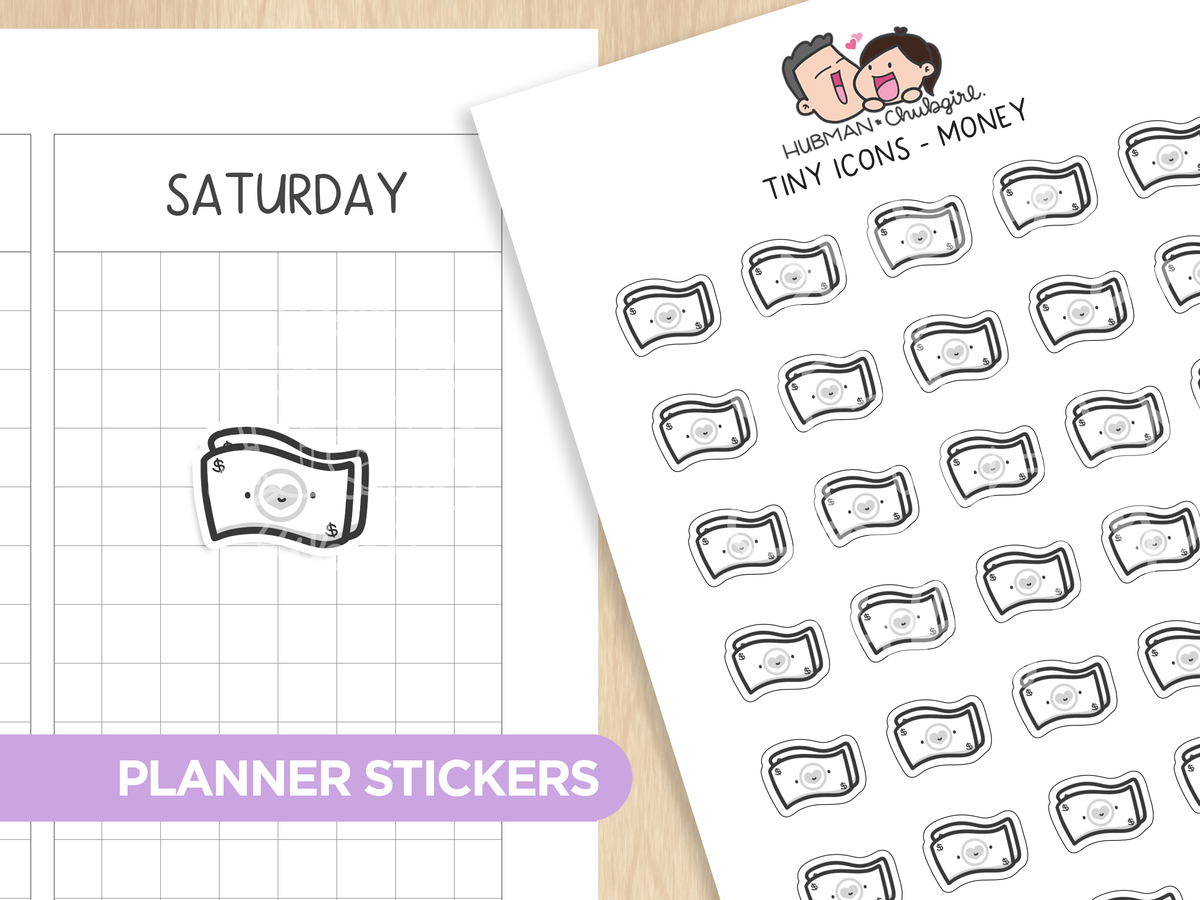 Tiny Icons - Money Planner Stickers – Hubman and Chubgirl