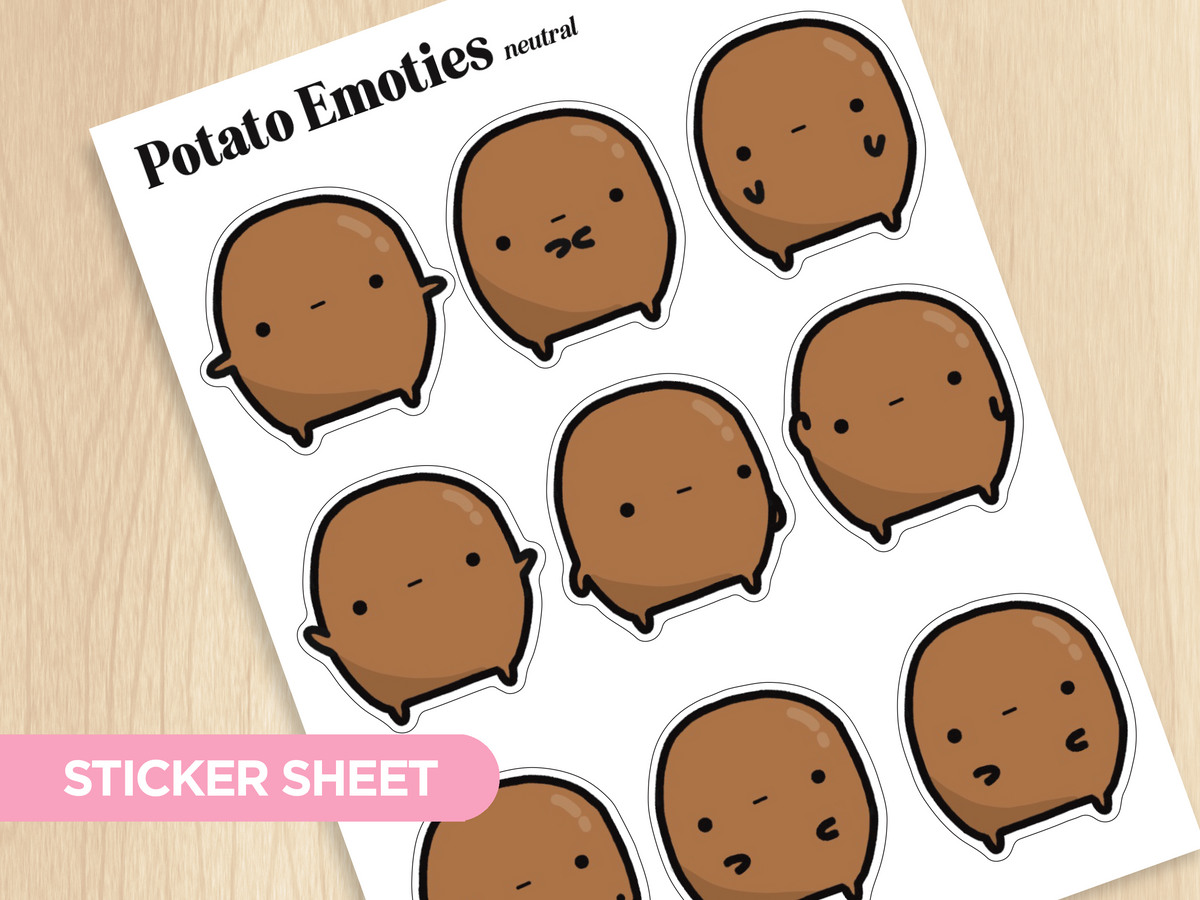 Sad Potato - Classic Emoties Neutral – Hubman and Chubgirl