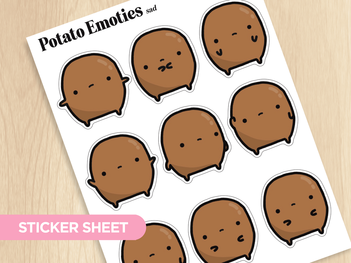 Sad Potato - Classic Emoties Sad – Hubman and Chubgirl