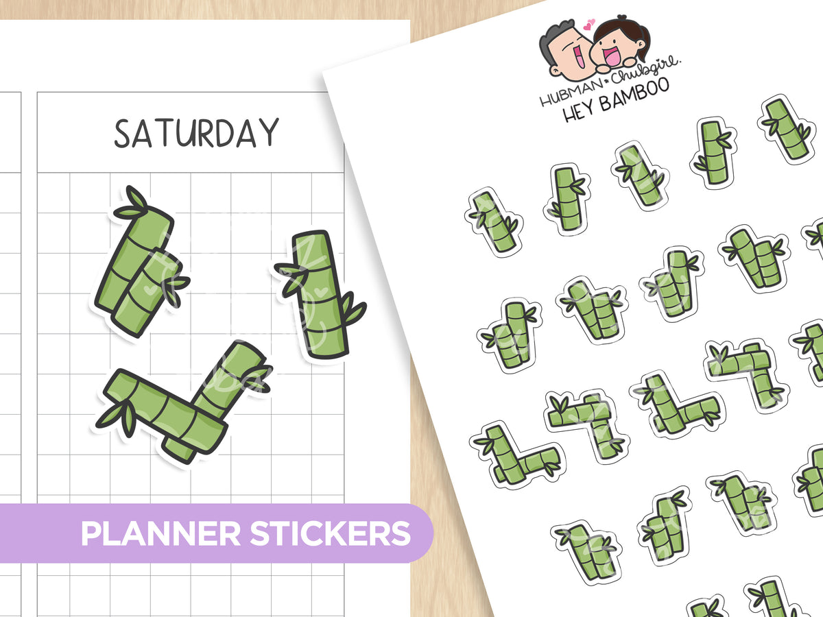 Hey Bamboo Planner Stickers – Hubman and Chubgirl