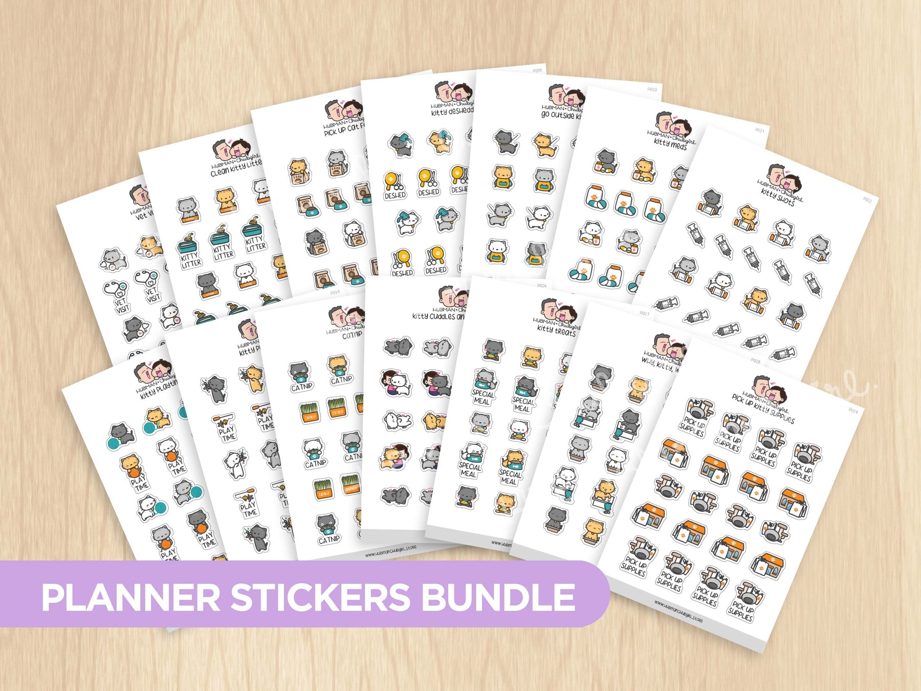 Planner Sticker Sets – Hubman and Chubgirl