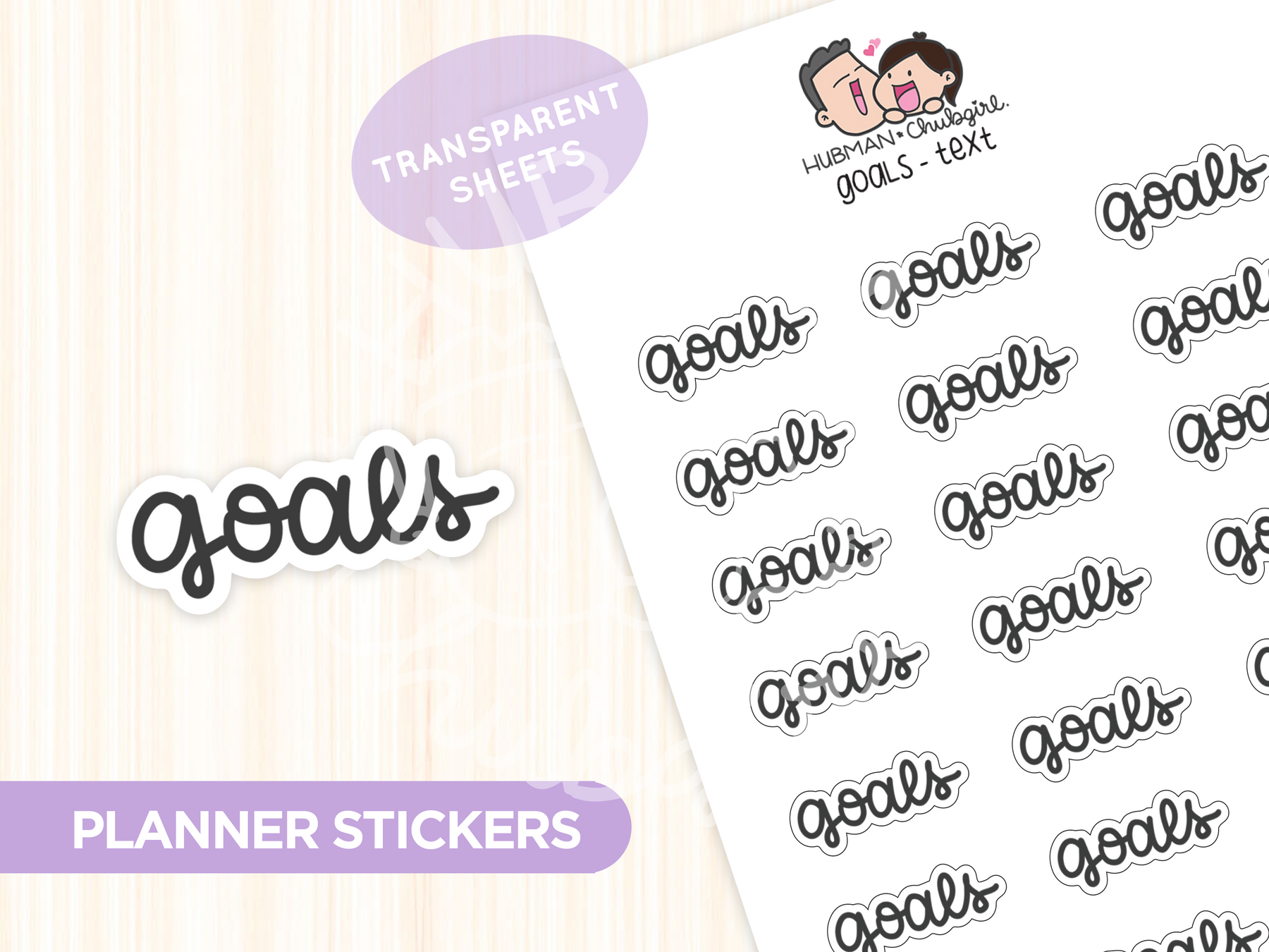 Text Stickers Collection – Hubman and Chubgirl