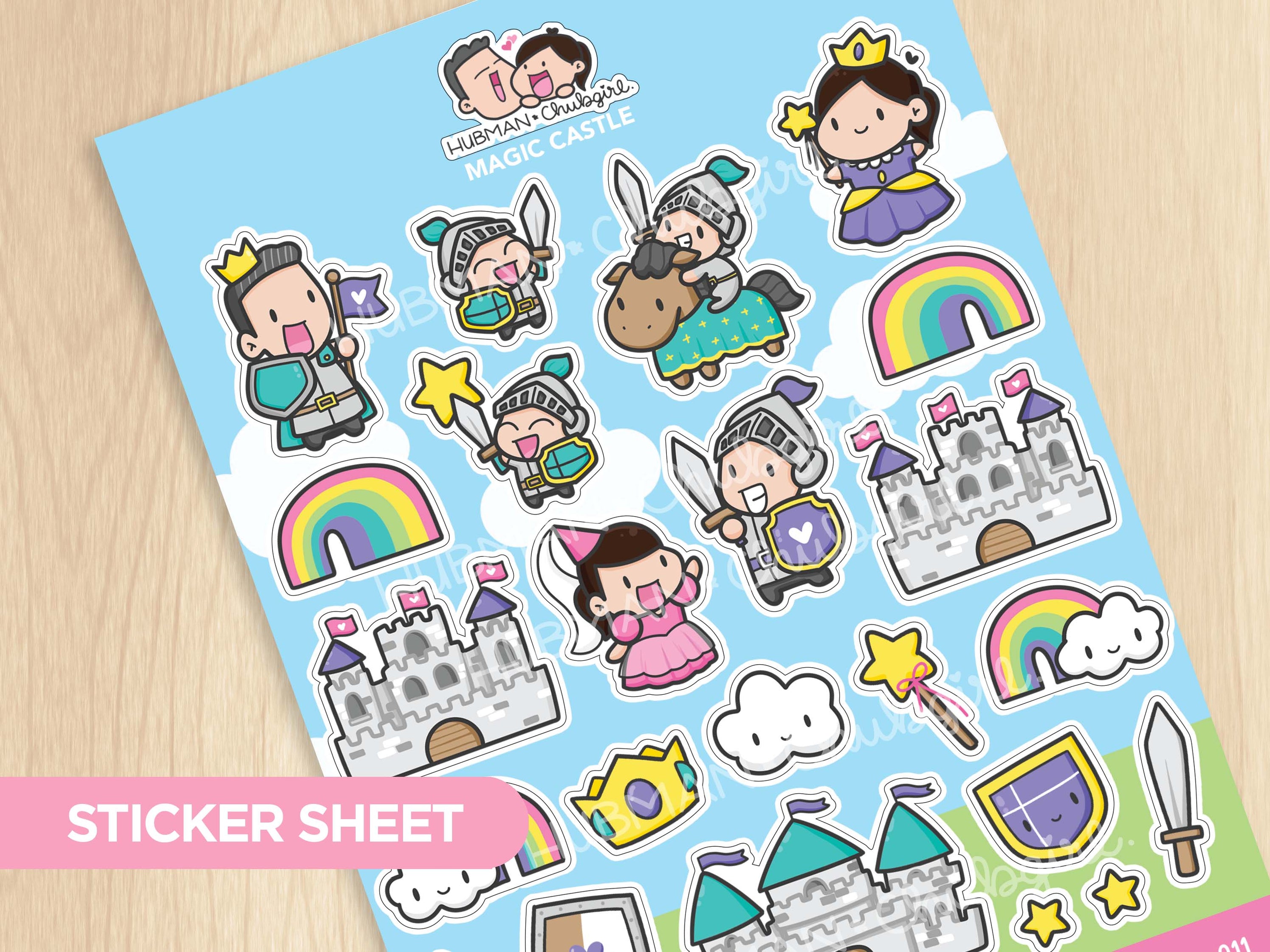 Sticker Sheet - Magic Castle – Hubman and Chubgirl