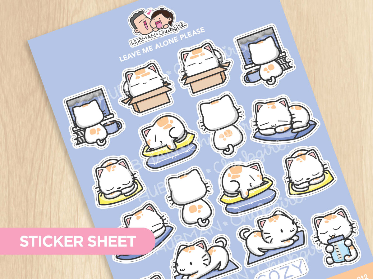 Sticker Sheet - Leave Me Alone Please – Hubman and Chubgirl