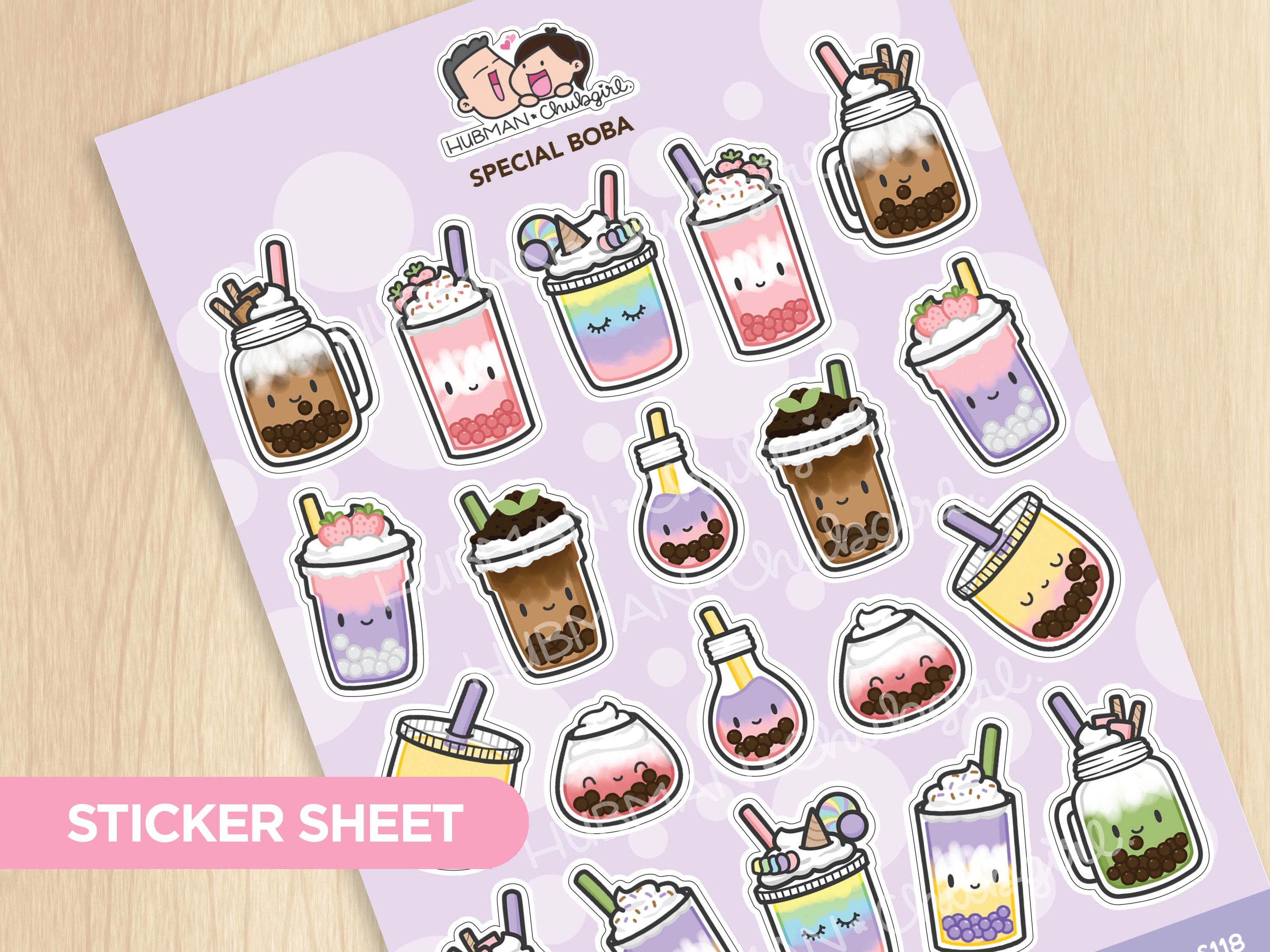 Sticker Sheet - Special Boba – Hubman and Chubgirl