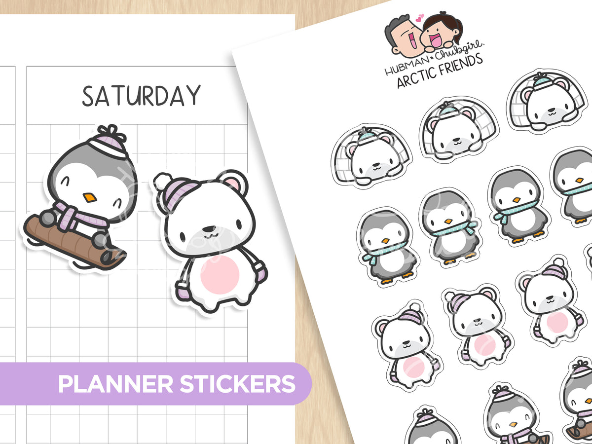 Functional Planner Stickers – Hubman and Chubgirl