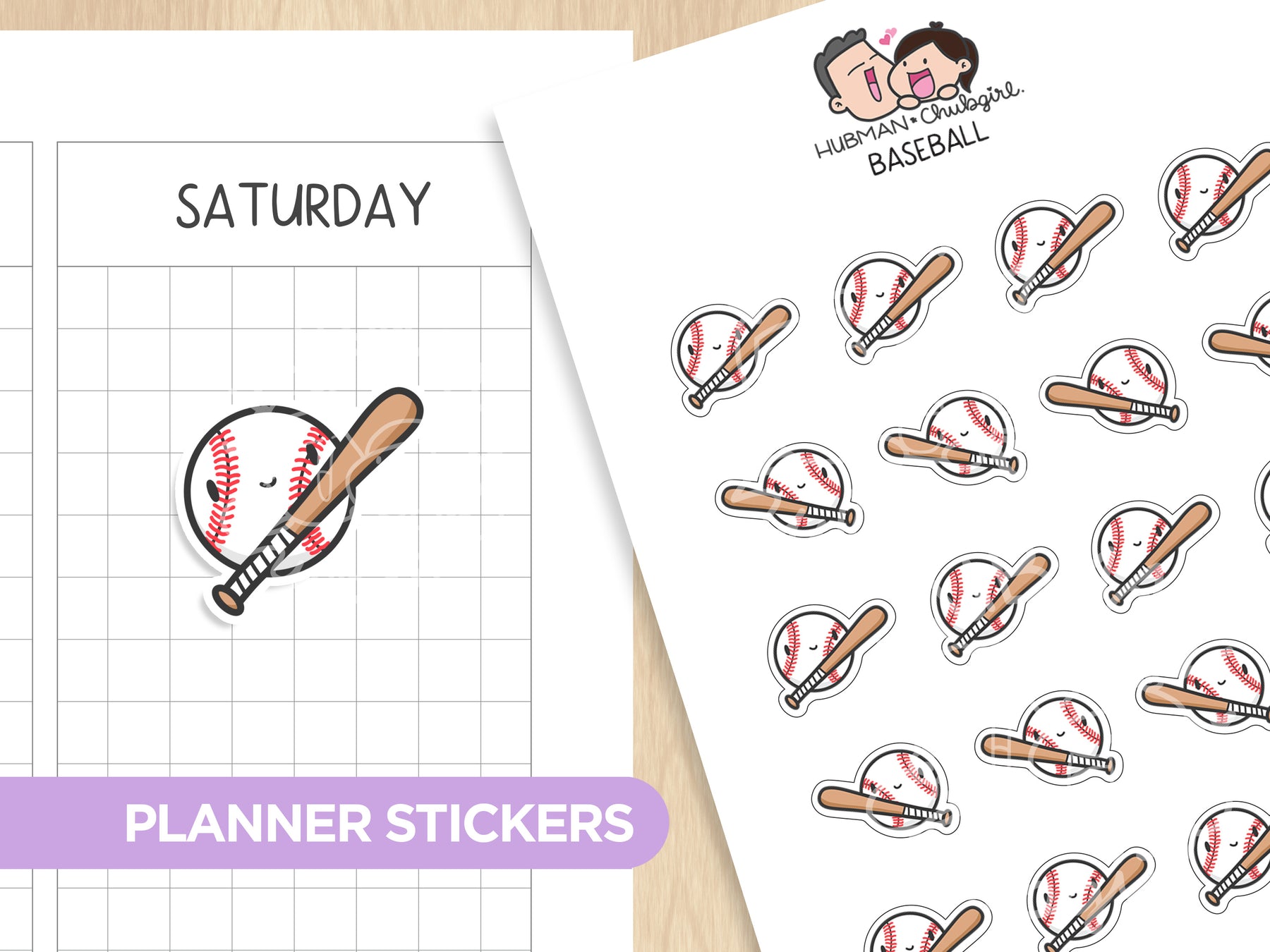Functional Planner Stickers – Hubman and Chubgirl