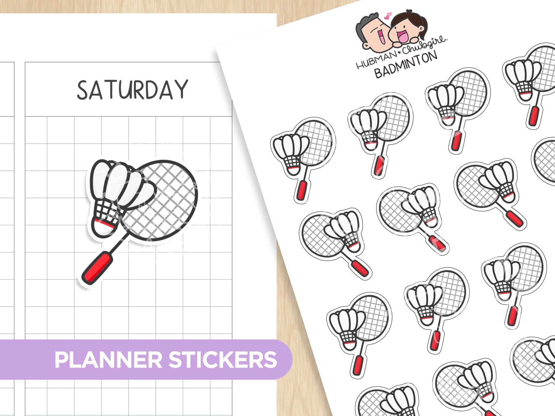 Functional Planner Stickers – Hubman and Chubgirl