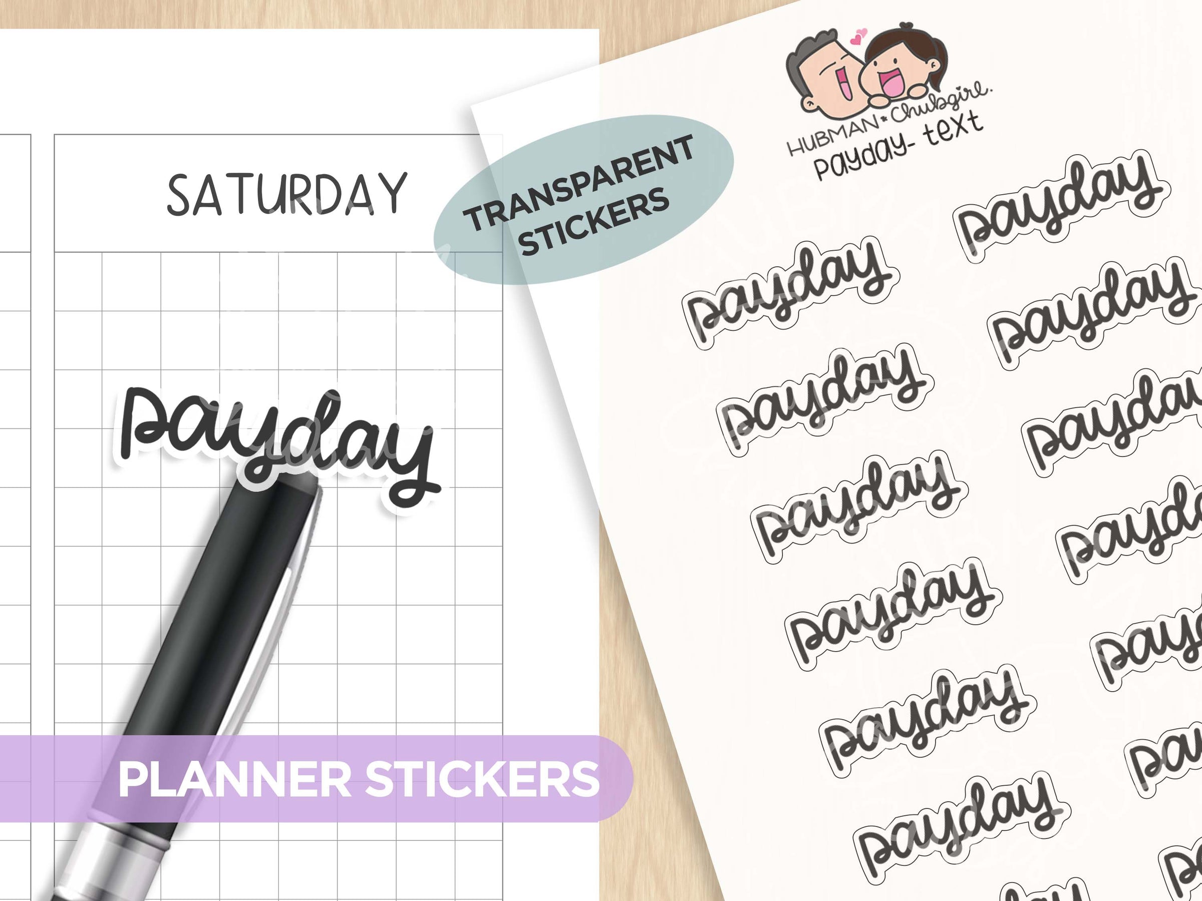 Text Stickers Collection – Hubman and Chubgirl