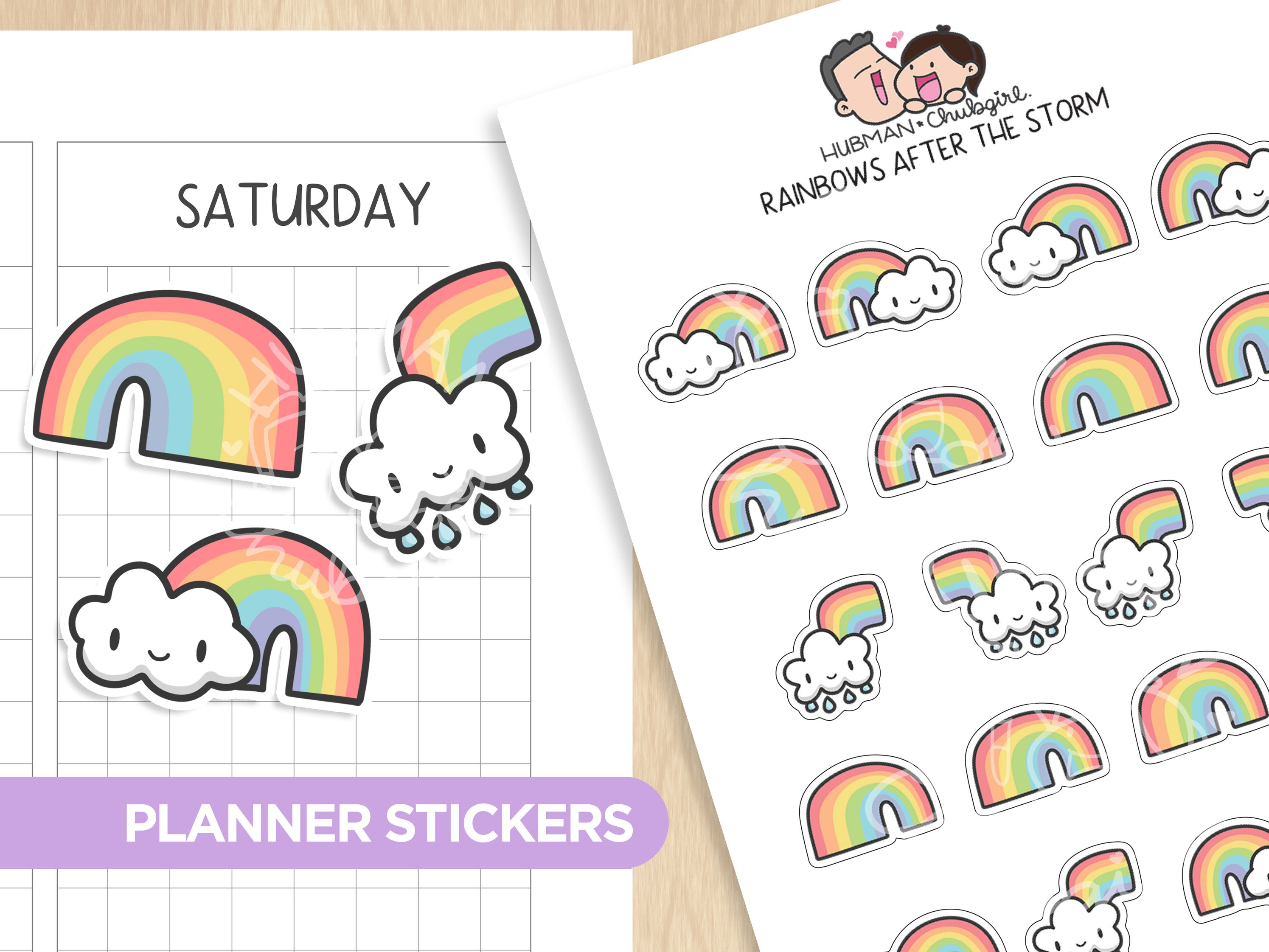 Weather Tracker Planner Sticker Set – Hubman and Chubgirl