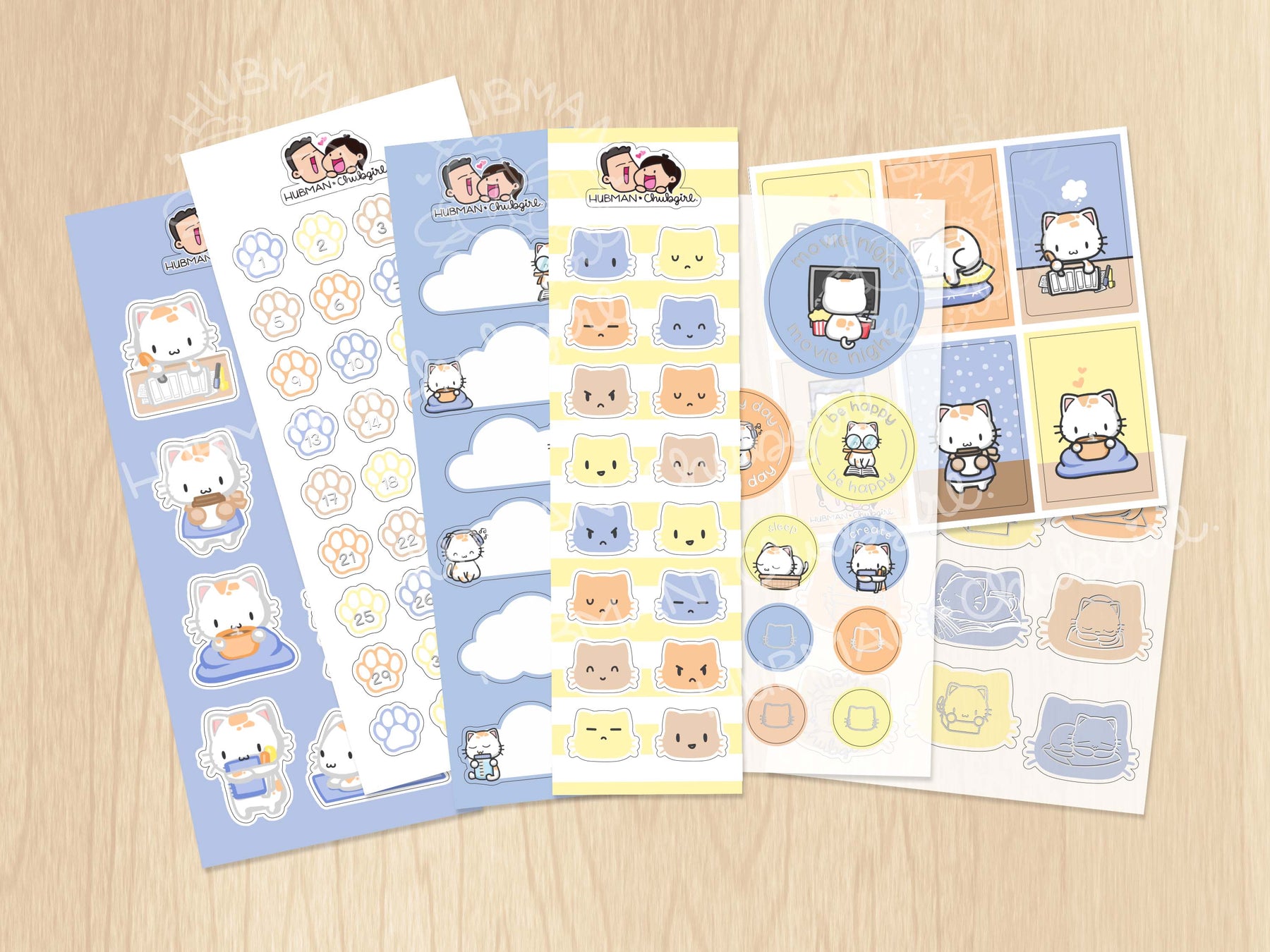 Variety Sticker Packs – Hubman and Chubgirl